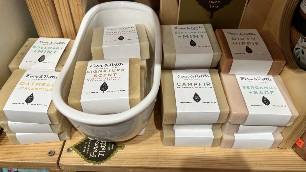 Fern & Nettle Soap From Wisconsin - Welcome